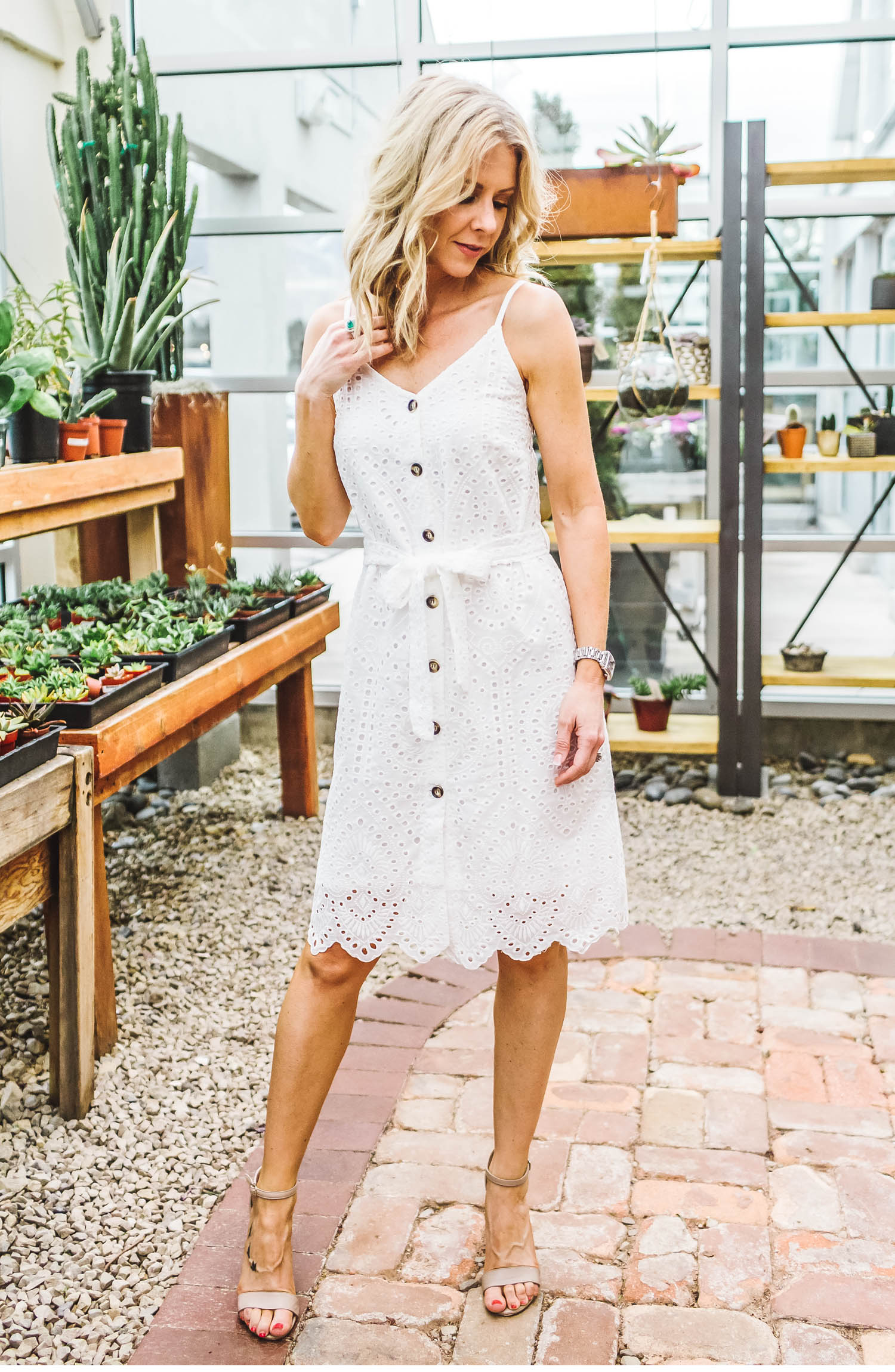 Crochet Button Down Dress FINAL SALE – Trinity Clothing